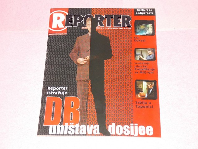 Reporter broj 134 od15.11.2000.