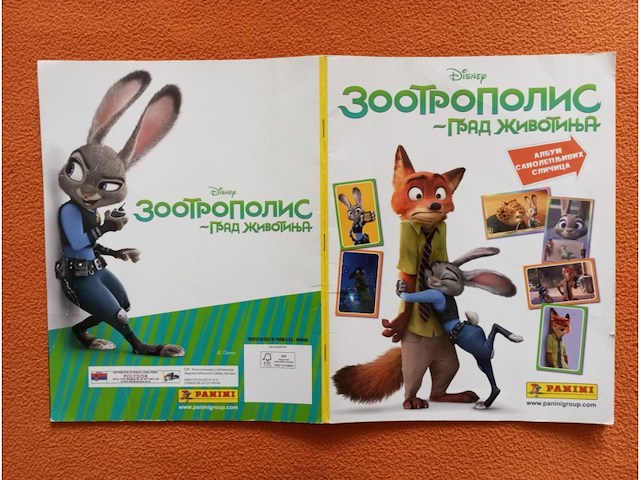 ZOOTROPOLIS - Grad Životinja (album sa 6 sličica)