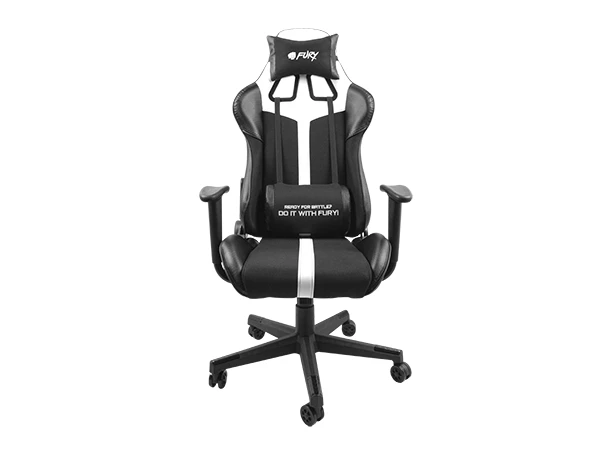 Fury NFF-1712 Avenger XL gejmerska stolica crno bela