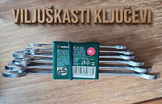 Komplet šest viljuškastih ključeva
