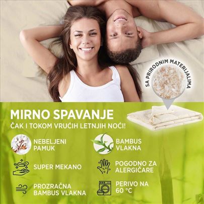 Letnji pokrivač Bamboo sa bambusovim vlaknima 200