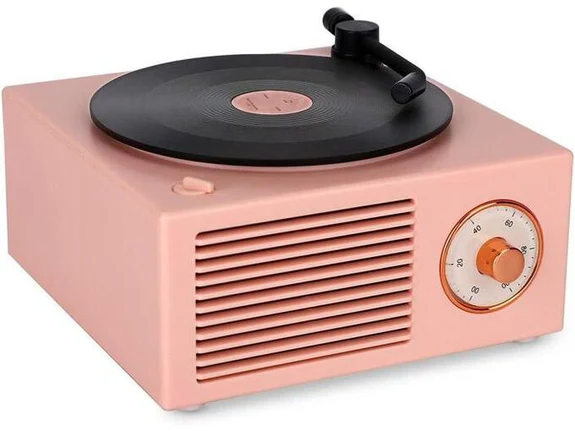 Bluetooth zvucnik Retro Vintage 3D roze