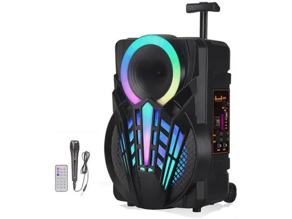 Thunder Bluetooth zvučnik karaoke set sa mikrofonom NDR-P08 crni