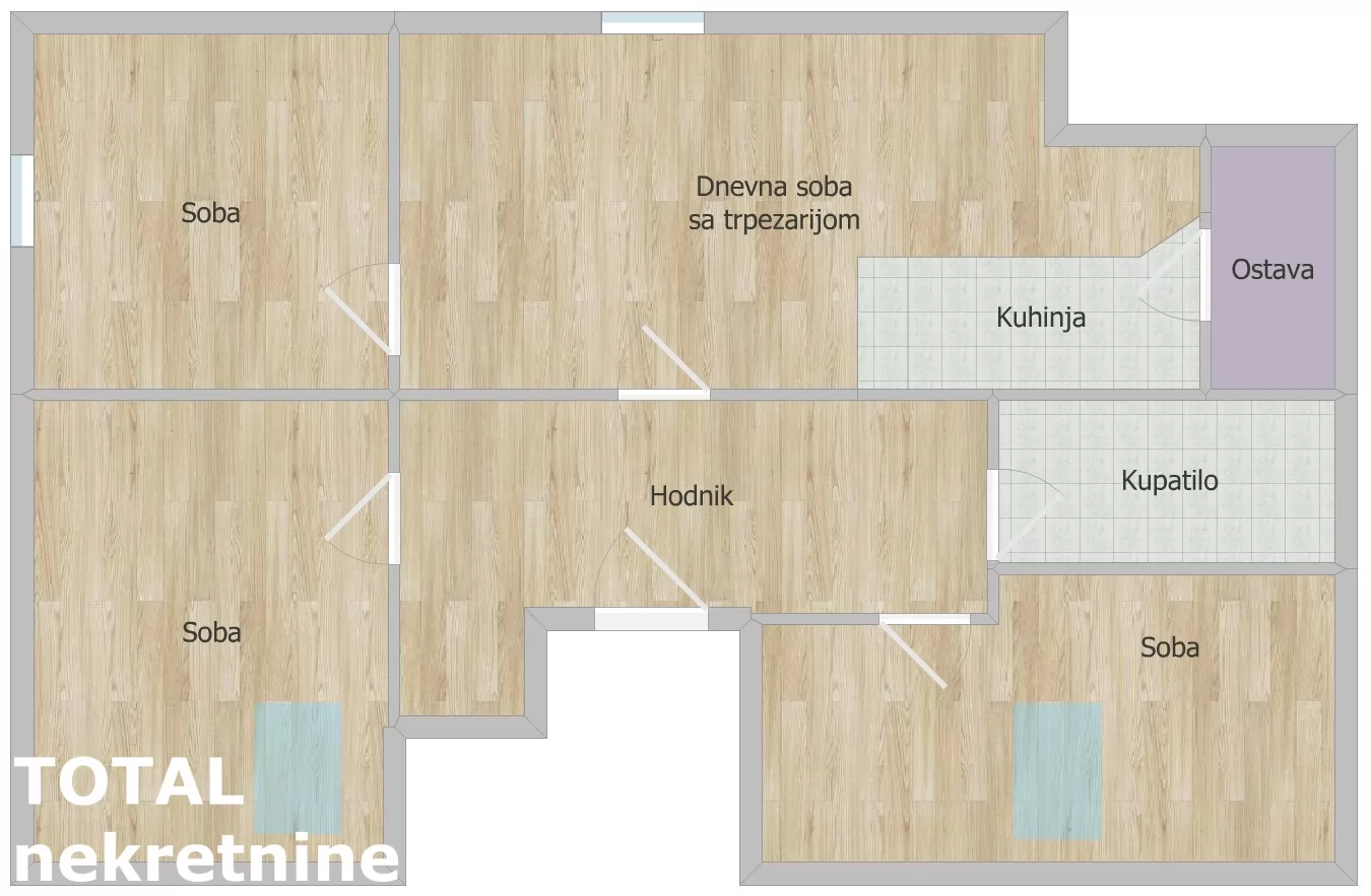 Stan,NOVI SAD,SALAJKA,kv: 81.00, € 115000, ID: 1102692