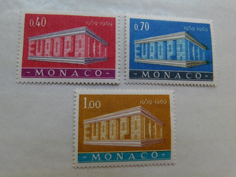 MONAKO EUROPA 1969 KOMPLET ČISTA SERIJA