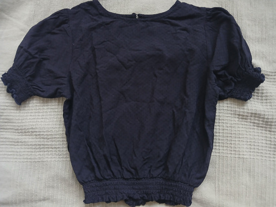 Cubus crna viskozna kosuljica/bluza na lastis, 134