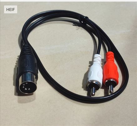 DIN 5pin na 2x RCA (činč) kabl 0616523834 *NOVO*