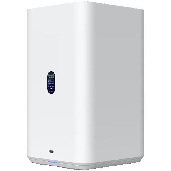 Ubiquiti UniFi UNAS-2-W-EU Network Attached Storage with (2) 3.5inch HDD bays, 2.5 GbE networking, USB-C connectivity, and an included PoE