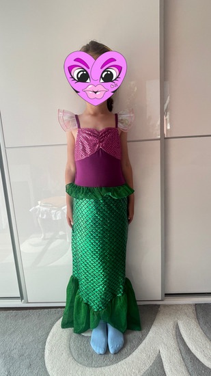 Kostim ARIEL mala sirena visina 130 cm NOVO