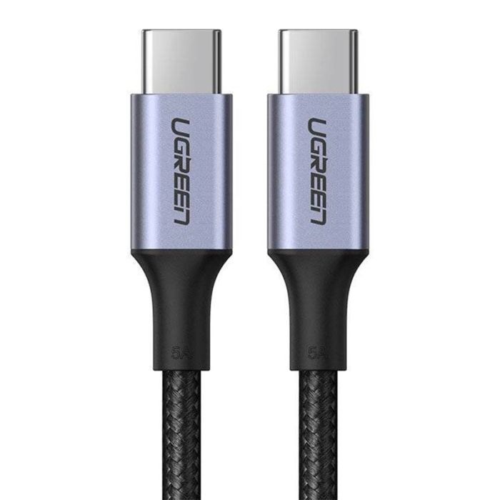 Kabl UGREEN 70427 USB-C to USB-C PD Fast Charging Cable 5A Max Black 1m