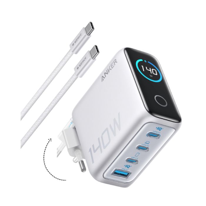 Adapter Anker 140W GaN Silver