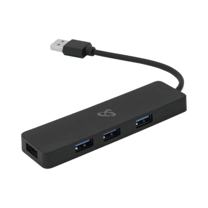 USB Hub S-Box H 504 4-Port USB 3.0 Black