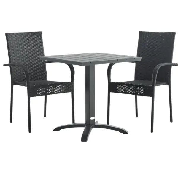 HOBRO D70 sto + 2 GUDHJEM stolice crna