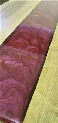 Epoxy sto – ploča stola orah/vino90×180 cm exponat