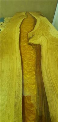 Epoxy sto-ploča stola hrast/zlatni 90×272 cm expon