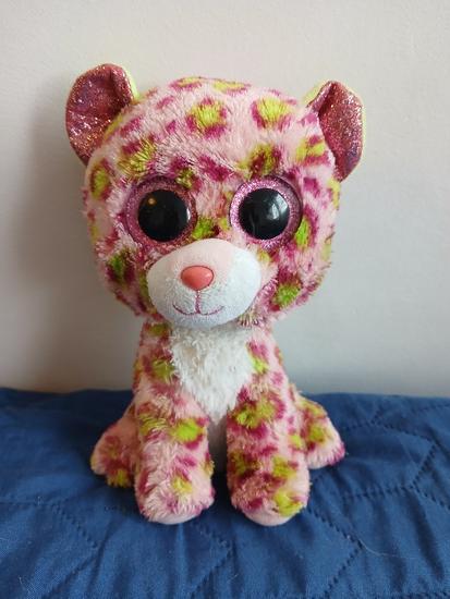 Ty plisana igracka leopard 16cm