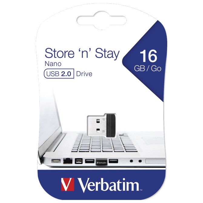 Memorija USB 16GB Store 'n' Stay Nano Verbatim 97464 crna blister