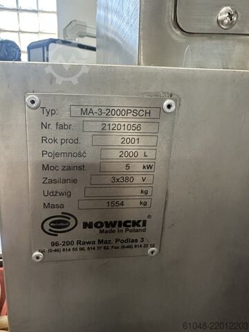 Mašina za preradu mesa
Metalbud Nowicki MA 2000 PSCH