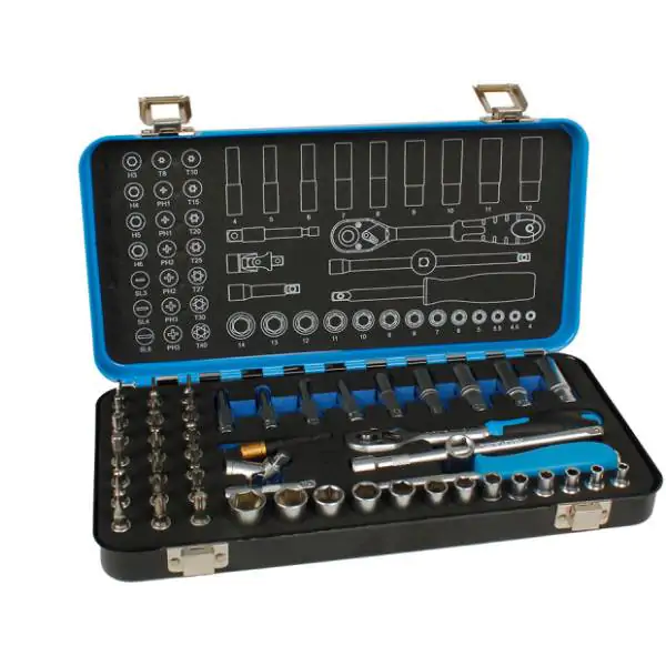 Ključ nasadni sa račnom 1/4" set 50 kom WOMAX PRO