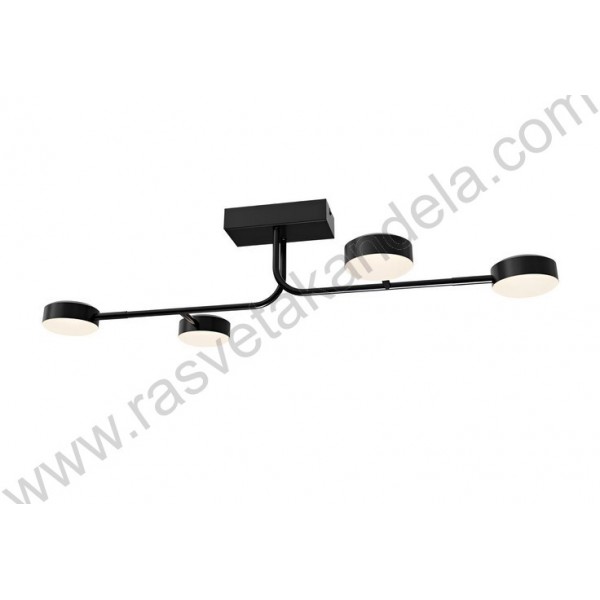 Led luster plafonjera 32W 3000K crna ARCANA