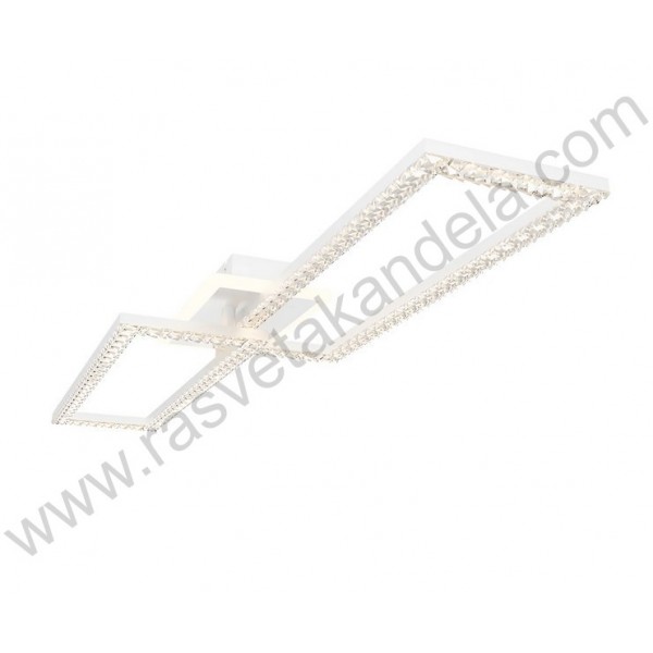 Led luster plafonjera 3CCT 55W bela sa daljinskim upravljačem CRYSTAL