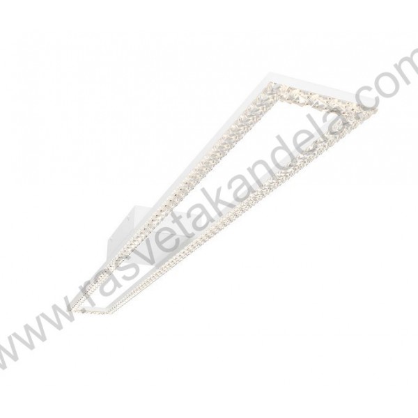 Led luster plafonjera 3CCT 40W bela sa daljinskim CRYSTAL