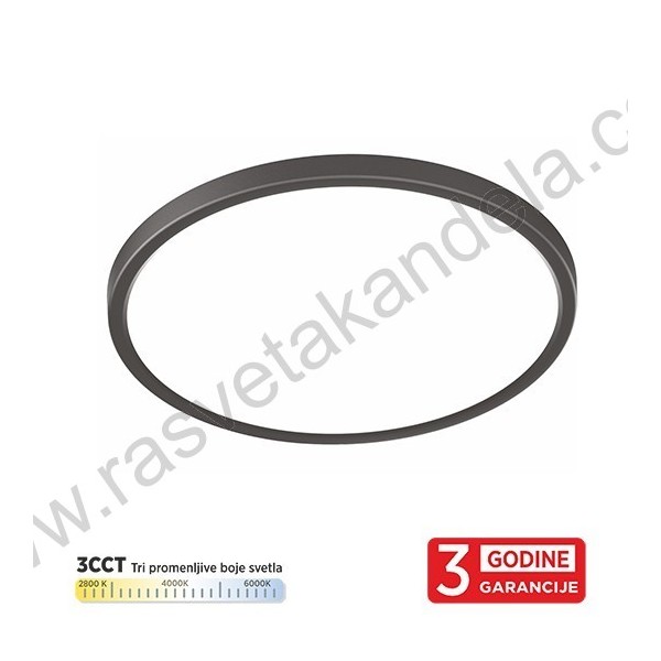 LED plafonjera M205765 32W 3CCT IP40 crna