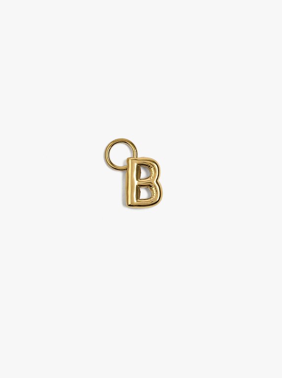 CHARM LETTER B - STAINLESS STEEL