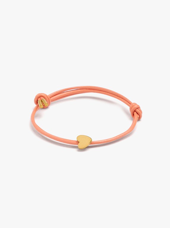 ADJUSTABLE BRACELET WITH HEART CHARM