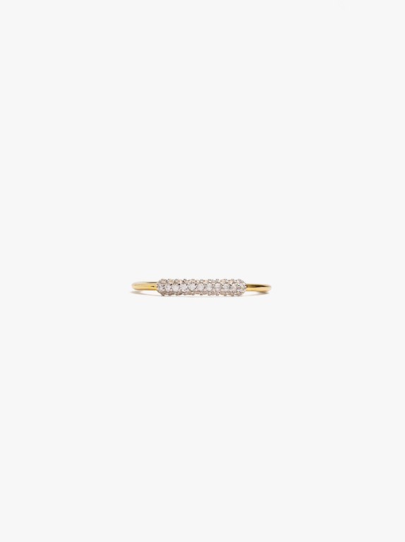 RING WITH ZIRCONIAS - 925 STERLING SILVER