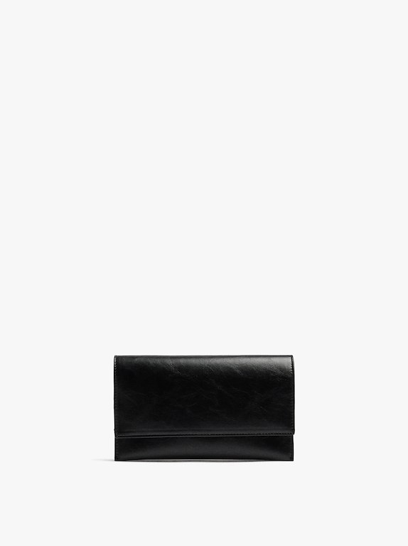 PLAIN CROSSBODY BAG WITH FLAP