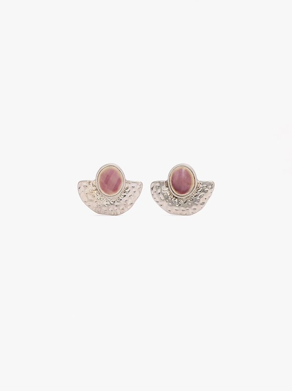FAN EARRINGS WITH SHELLS