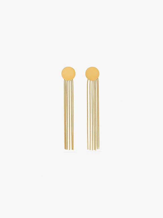LONG EARRINGS WITH CASCADE EFFECT - STAINLESS STEEL