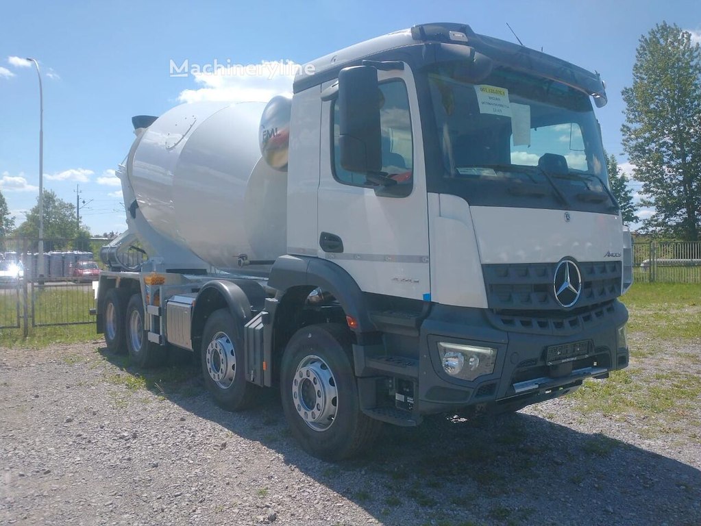 Novi FML na šasiji Mercedes-Benz AROCS 4243 - 12 m³ kamion s mešalicom za beton