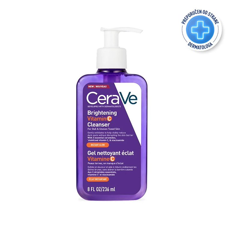 CeraVe® Gel za Čišćenje sa Vitaminom C za Posvetljivanje Kože i Protiv Hiperpigmentacija 236 mL