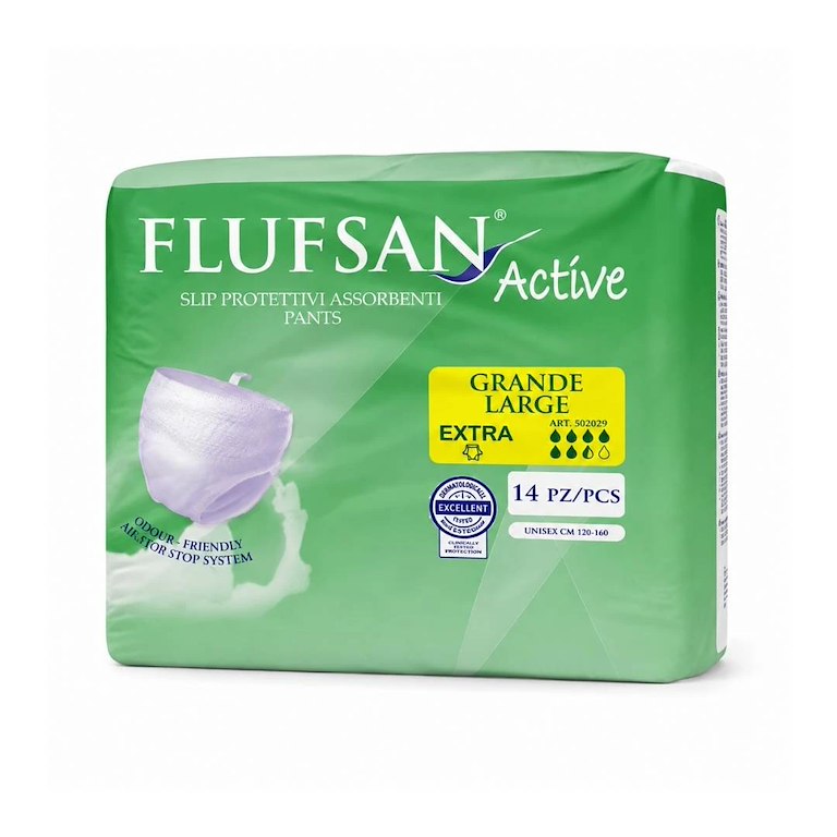 FLUFSAN® Pelene Gaćice Active Large 14 Komada