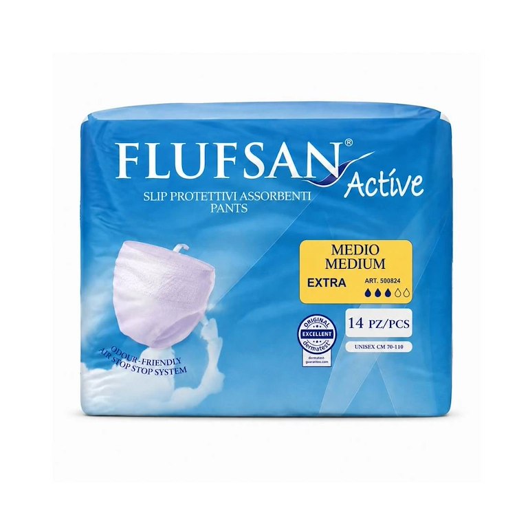 FLUFSAN® Pelene Gaćice Active Medium 14 Komada