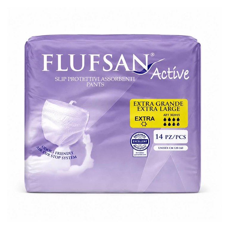 FLUFSAN® Pelene Gaćice Active Extra Large 14 Komada