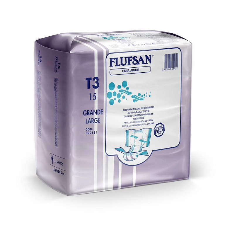 FLUFSAN® Pelene Super Noćne Large 15 Komada