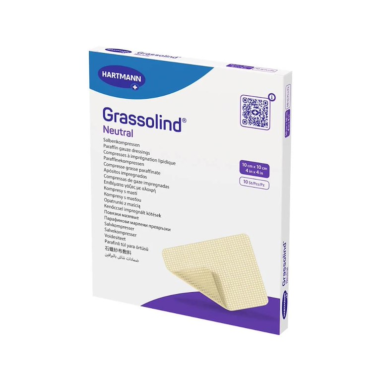 HARTMAN Grassolind® Neutral Parafinska Gaza 10x10 cm