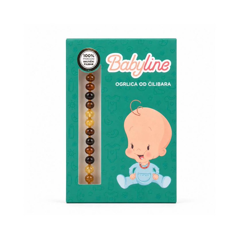 Babyline Ogrlica od Ćilibara Baroque Mix