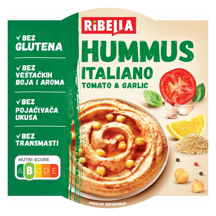 Hummus Italiano sa paradajzom i belim lukom 200g