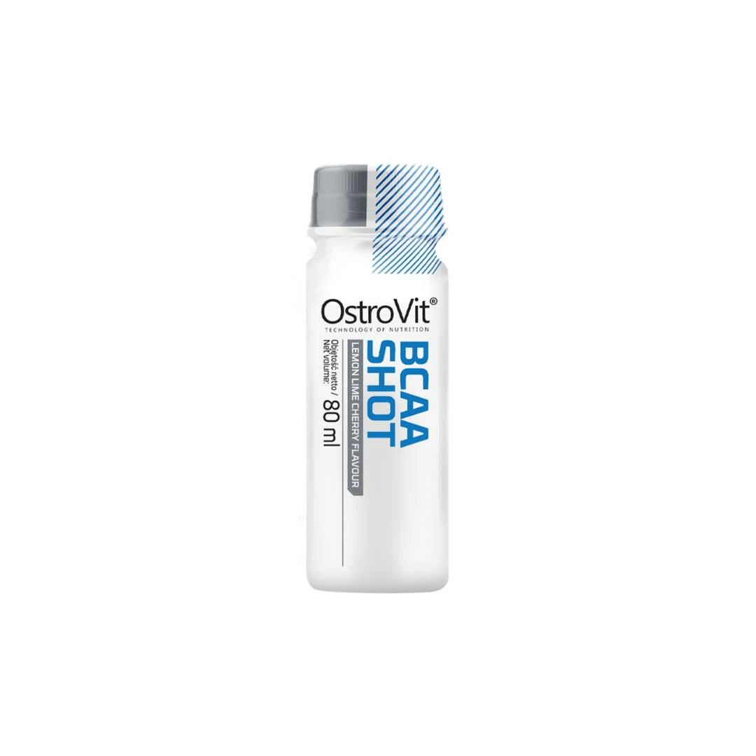 OstroVit® BCAA SHOT 80 mL; Praktična Doza BCAA Aminokiselina za Oporavak i Izdržljivost