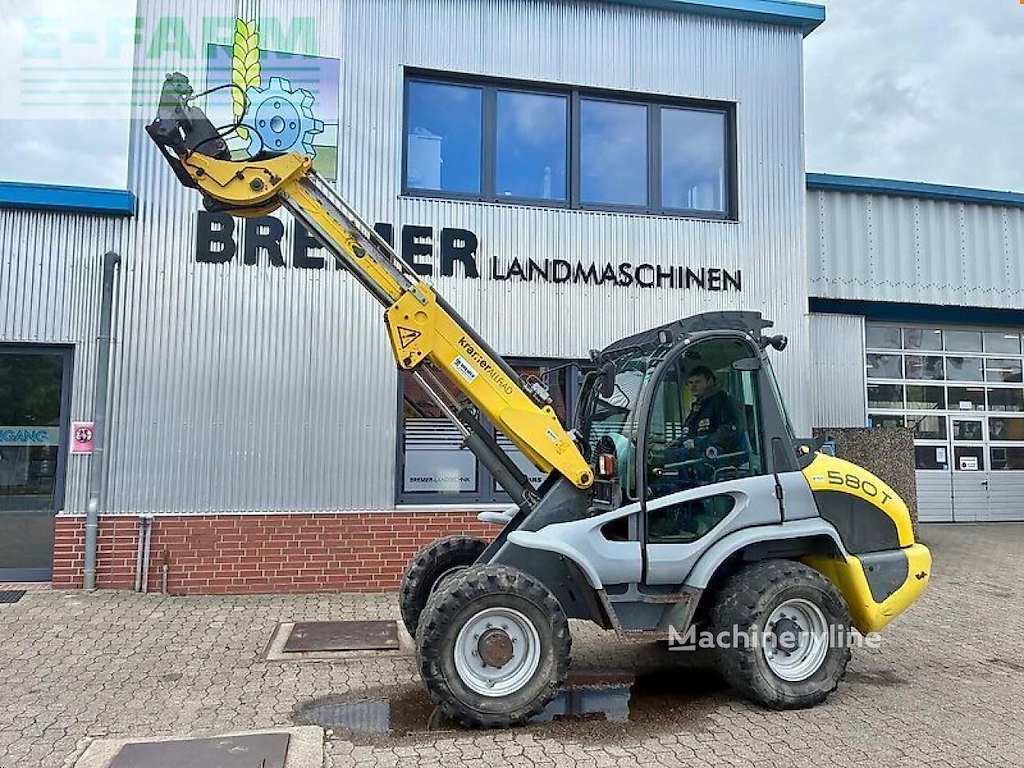 Kramer 580 t, radlader mit teleskopschwinge, original at motor in 2022 teleskopski prednji utovarivač