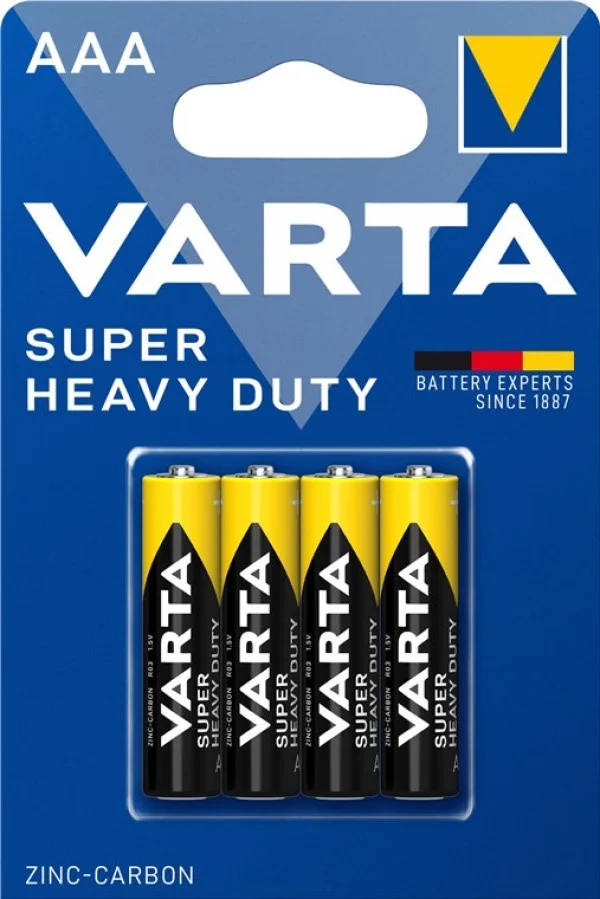 VARTA Superlife AAA 1.5V R03 SUPER HEAVY DUTY, Cink-karbon baterije, PAK4 (cena po kom.)
