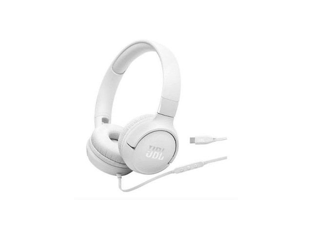 JBL TUNE 520 HI-RES USB-C BELE Slušalice