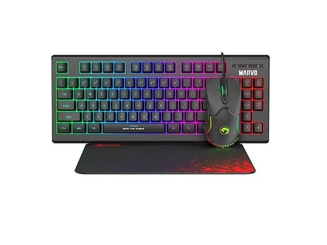 MARVO LOOT 30 CM310 CRNI Set USB TASTATURA+MIŠ+PODLOGA
