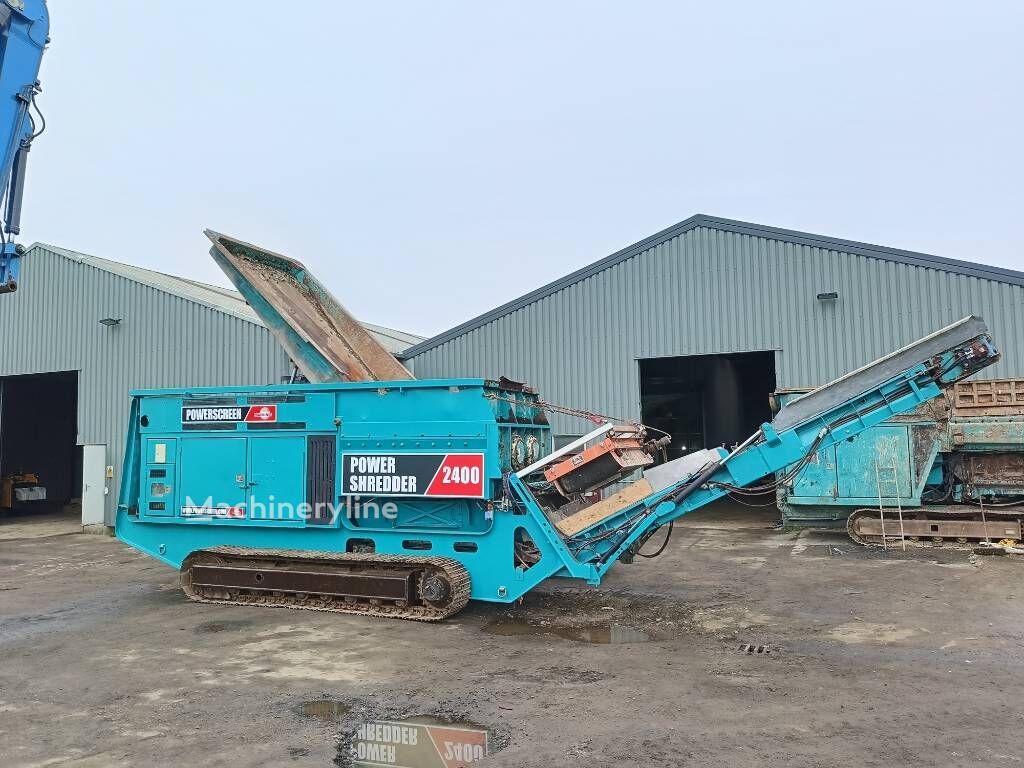 Powerscreen Powershredder 2400 shredder waste wood magnet belt industrijski šreder