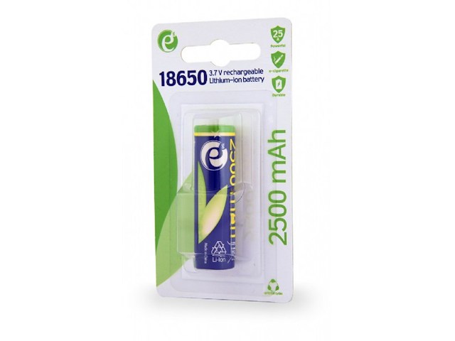 EG-BA-18650-10C/2500 ENERGENIE Lithium-ion 18650 battery (10C), 2500 mAh Pakovanje 1kom