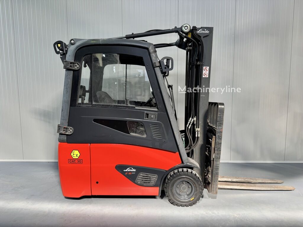 Linde E 16 - 386 / 02 Evo * Atex EX * Pyroban 3G / Zone 2 * Triplex FF električni viljuškar